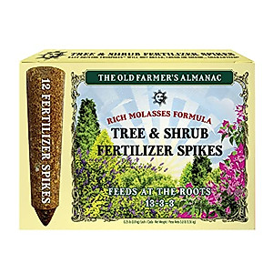 The Old Farmer's Almanac Tree & Shrub Fertilizer Spikes (Box of 12 Spikes - 3 Lbs)