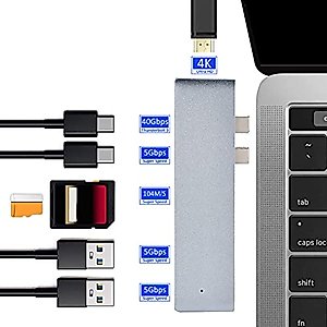 USB Hub, Multiport 7 in 2 Mini USB Adapter for