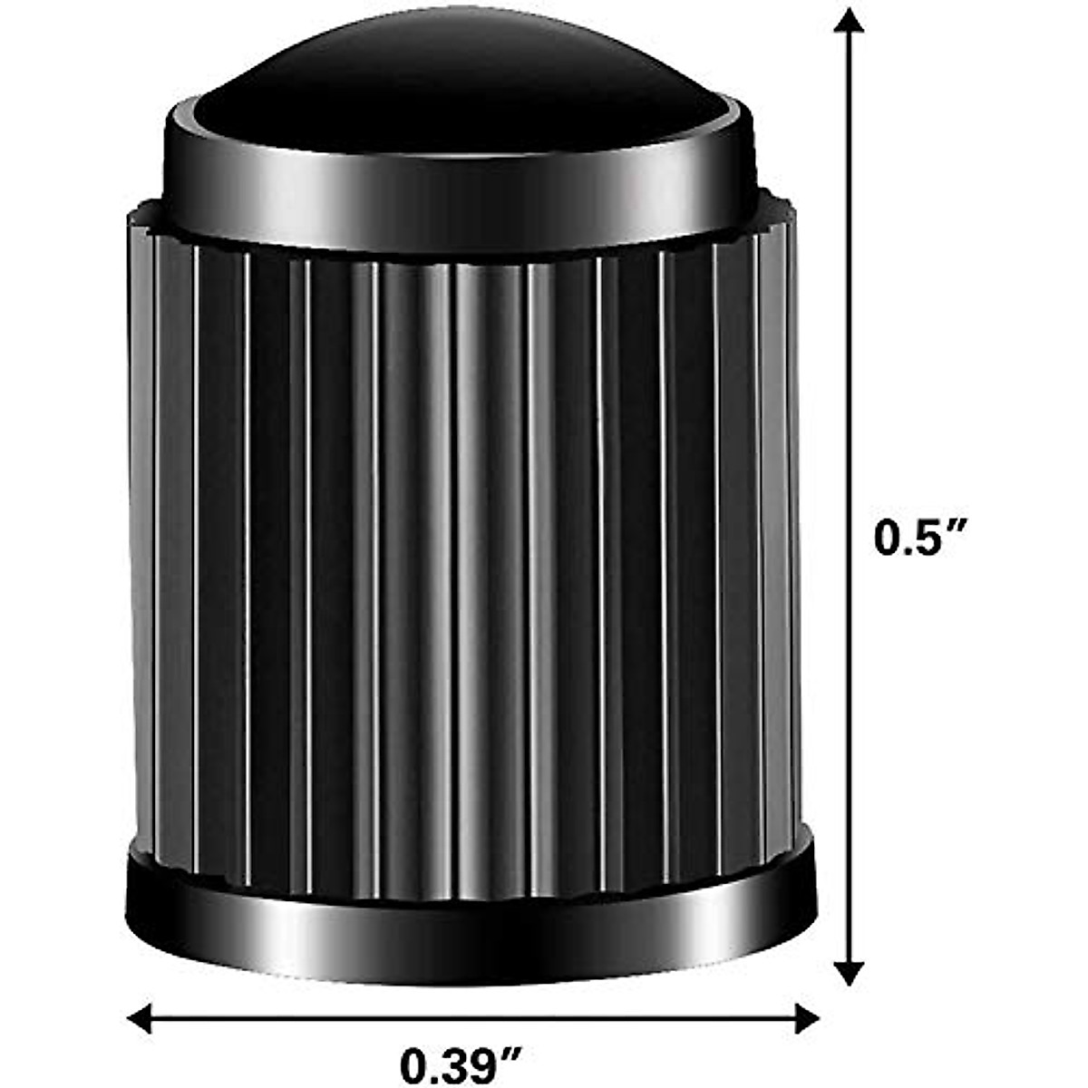 CKAuto 50 Pack Tire Valve Caps, Plastic Valve Stem Caps with O Rubber Seal, Universal Stem Covers for Cars, SUVs, Bike and Bicycle, Trucks, Motorcycles, Airtight Seal Dust Proof, Black 5 Dollar Item