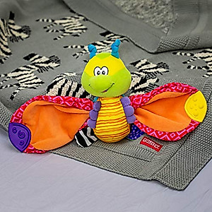Nuby Teether Tugz Plush Silicone Teething Toy - Baby Teething Toy - 3+ Months - Bee