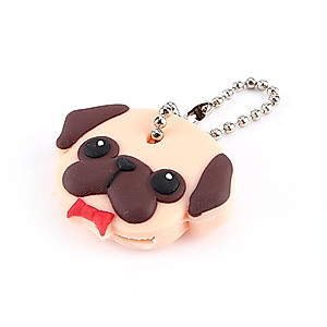 Milltrip Cartoon Key Cover, Key Covers Super Funky Dog with Red Bowtie Key Key Identifier Key Covers