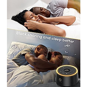 White Noise Machine - Dreamegg Sound Machine for Baby Kid Adult, Noise Machine for Sleeping with 24 Calming Sound, Ambient Nightlight, Continuous or Timer, Loud Sleep Machine for Home Nursery Office