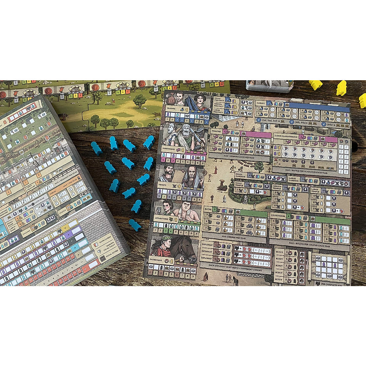 Renegade Game Studios: Hadrian's Wall, Strategy Board Game, 60 Minute Play Time, 1 to 6 Players, For Ages 12 and up