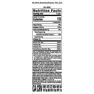 Monster Energy Ultra Strawberry Dreams, Sugar Free Energy Drink, 16 Ounce (Pack of 15)