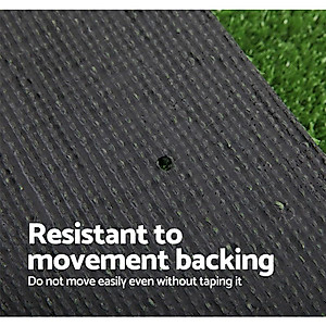 Artificial Grass Turf Indoor Outdoor Rug 5FTX8FT Fake Grass Backdrop Synthetic Lawn Landscape, Faux Turf Mat for Decor, Astroturf for Dogs with Drain Holes