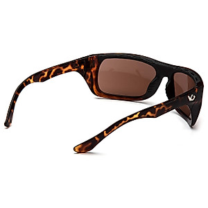 Venture Gear Vallejo Safety Glasses Tortoise Frame/Bronze Anti-Fog Lens