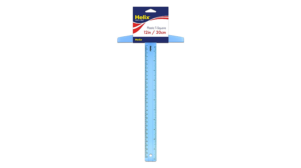 Helix 12" Plastic T-Square for Precision Drawing