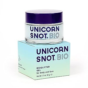 Unicorn Snot BIO Glitter Holographic Body Glitter Gel for Body, Face, Hair - Vegan & Cruelty Free - 1.7 oz (Galaxy)