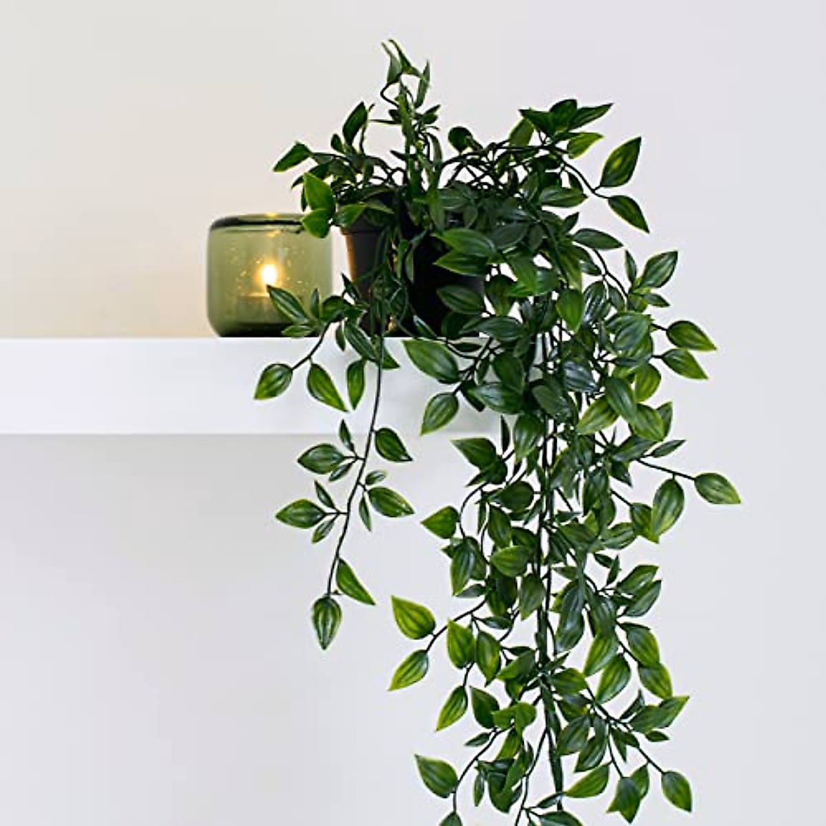 TOTOGA Artificial Hanging Plants 3 Pack Fake Potted Plants for Wall Home Room Office Indoor Decor