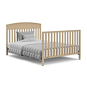 Graco Benton 5-in-1 Convertible Crib (Driftwood) – GREENGUARD Gold Certified, Converts from Baby Crib to Toddler Bed, Daybed and Full-Size Bed, Fits Standard Full-Size Crib Mattress