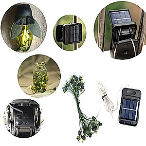 ANGMLN 2 Pack Solar Firefly Lights, 30 LED Solar Fireflies Lightning Bugs Fairy String Lights Outdoor Solar Powered String Lights Waterproof for Garden Patio Home Wedding Party Spring Christmas Decor