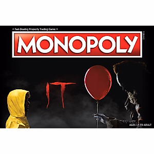 Monopoly IT Board Game | Based on The 2017 Drama/Thriller IT | Officially Licensed IT Merchandise | Themed Classic Monopoly Game