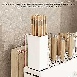 Universal Knife Block Holder with Slots for Scissors and Sharpening Rod Space Saver Knives Storage Stand Display without Knives Unique Slot Design to Blade