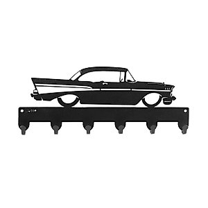 SWEN Products Farrell - 57 Chevy Key Metal Key Chain Hanger - Leash Holder