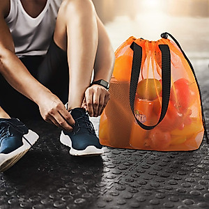 Reusable 4Pack Mesh Pool Bag,Mesh Beach Bags With Drawsting For Kid's Toys,Swim,Gift Or Laundry(color1)