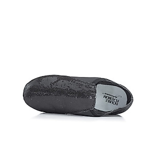 Double Platinum Womens Glitter Jazz Shoes Silver 04.5M Dazzle