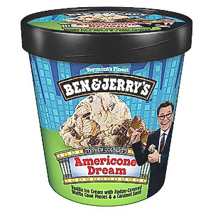 Ben & Jerry's Americone Dream Vanilla Ice Cream Pint Non-GMO 16 oz