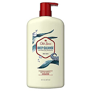 Old Spice Men's Body Wash Deep Cleanse with Deep Sea Minerals, 30 oz (Pack of 4)