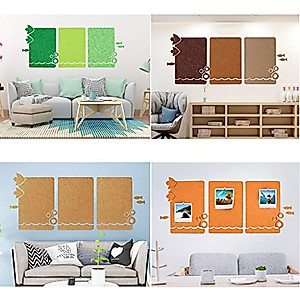 Felt Message Board Photo Wall, Creative Combination Cork Board Kindergarten Background Wall, DIY Work Display Board (3 Pieces)