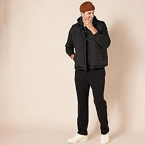 Amazon Essentials Men's Sweatshirt Hoodie, Black Heather, X-Large, Big & Tall Options Available