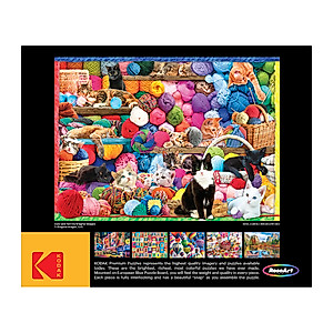 RoseArt - Kodak Premium - Cats and Yarn - 1500 Piece Jigsaw Puzzle for Adults