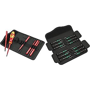 Wera Kraftform Insulated Screwdriver Set (7 Pieces) and KRAFTFORM MICRO-SET/12 SB 1 SCREWDRIVER SET