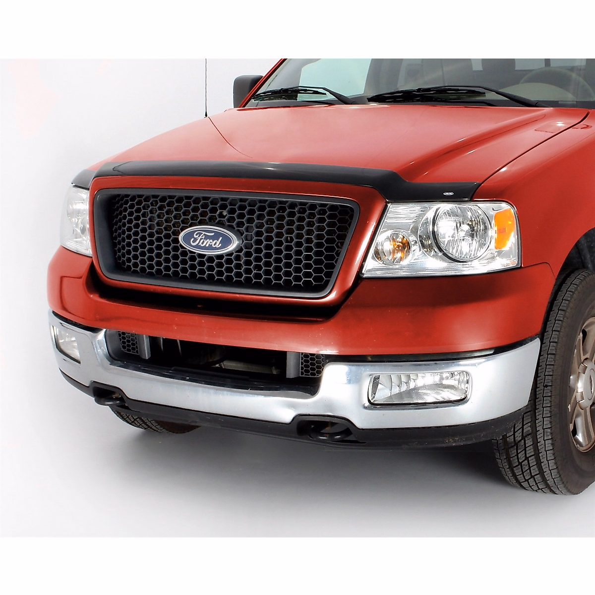 Auto Ventshade [AVS] Aeroskin Hood Protector | Flush Mount, Dark Smoke | 322009 | Fits 2004 - 2008 Ford F-150