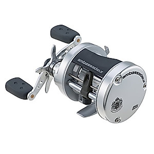 Abu Garcia 6500 Ambassadeur S Round Baitcast Fishing Reel Black, AMBS-6500- 255yd/17Lb