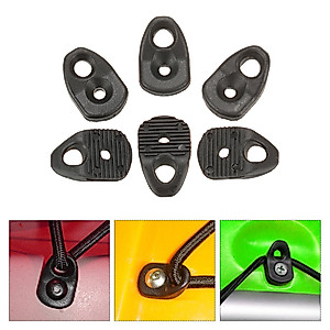 Lixada 6pcs Kayaking Canoeing Rafting Nylon Single Eyelet Tie Down Loop Safety Anchor Deck Fitting