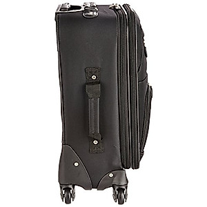 Rockland Expandable Spinner Carry On, Black, 19-Inch