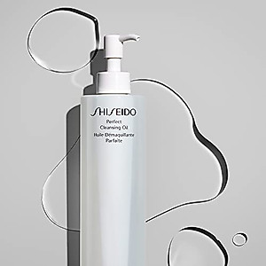 Shiseido Perfect Cleansing Oil - 300 mL - Lightweight Daily Cleanser for Soft, Dewy Skin - Removes Waterproof Makeup, Dirt & Impurities