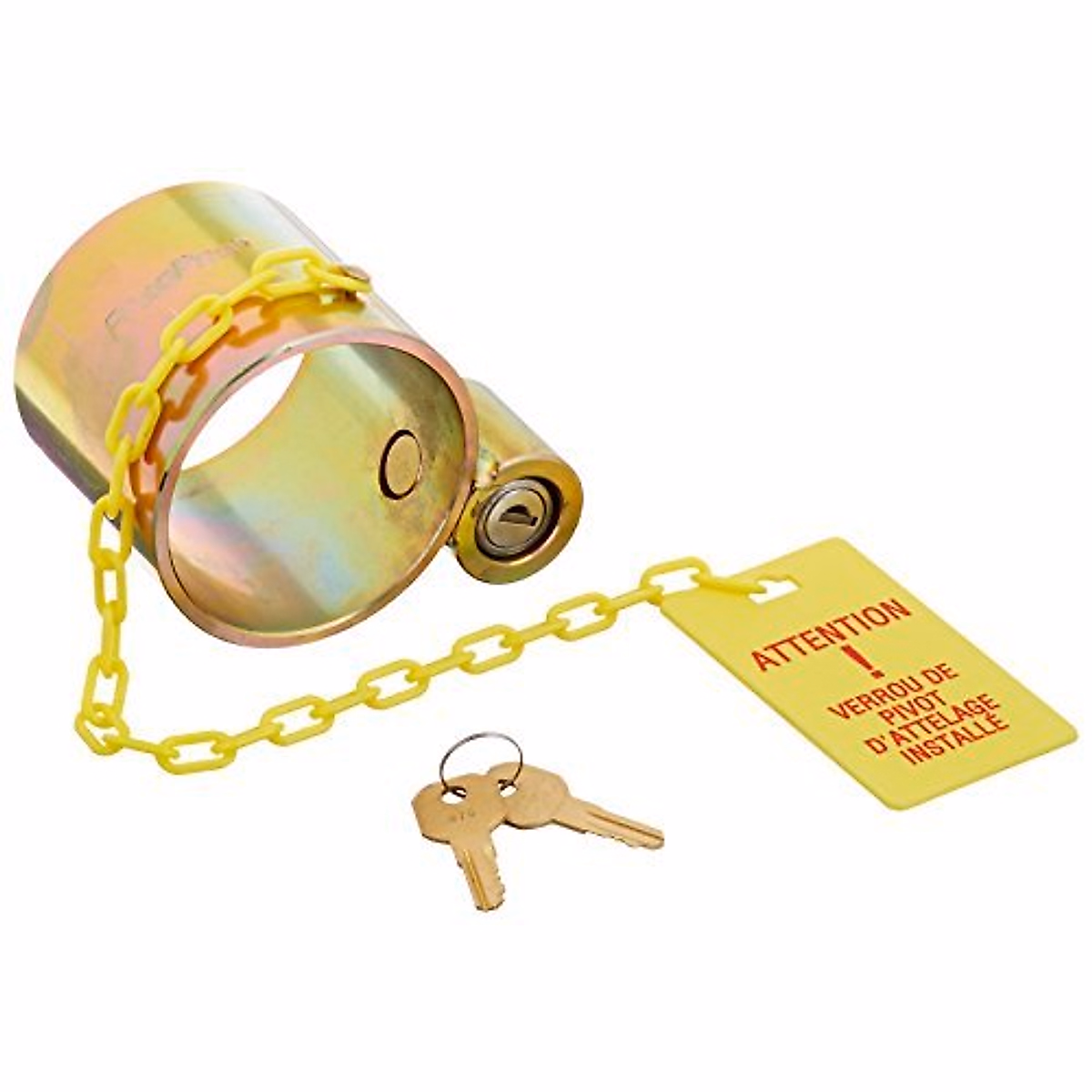 RoadPro RPKPSL3 Standard Duty King Pin Lock with 2 Keys, Silver