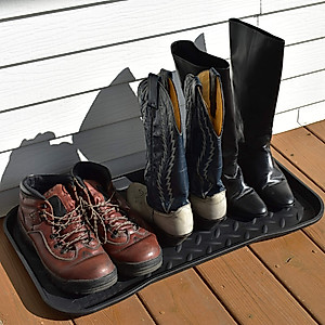 JobSite Heavy Duty Boot Tray, Multi-Purpose for Shoes, Pets, Garden - 15 x 28 Inch - 2 Trays