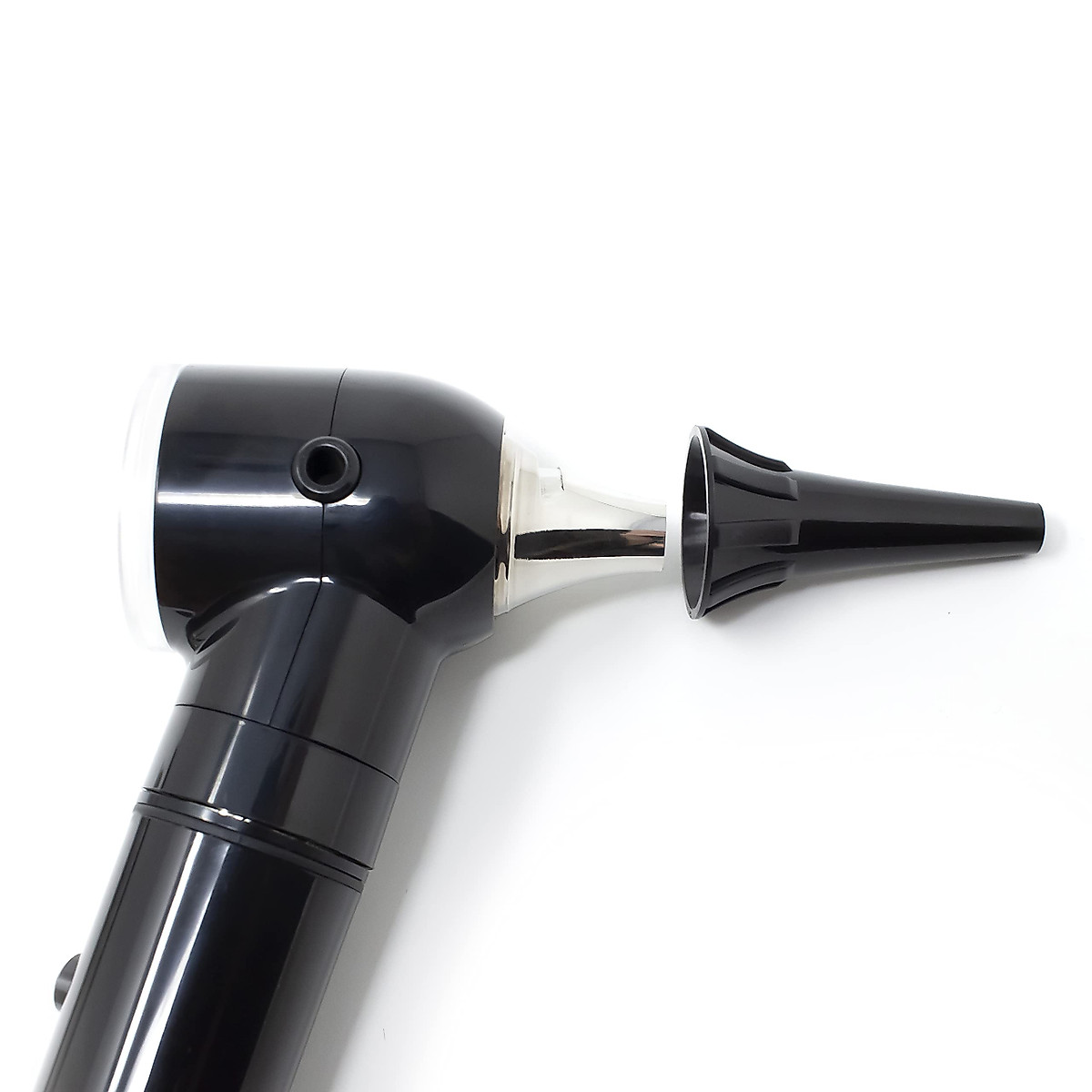 Riester e-Scope Otoscope Fiber Optic XL 2.5V Xenon Light (3.200 K), Ear Scope with Light, AA Battery Handle, Case Included, Pocket Sized, Black, 2111-202