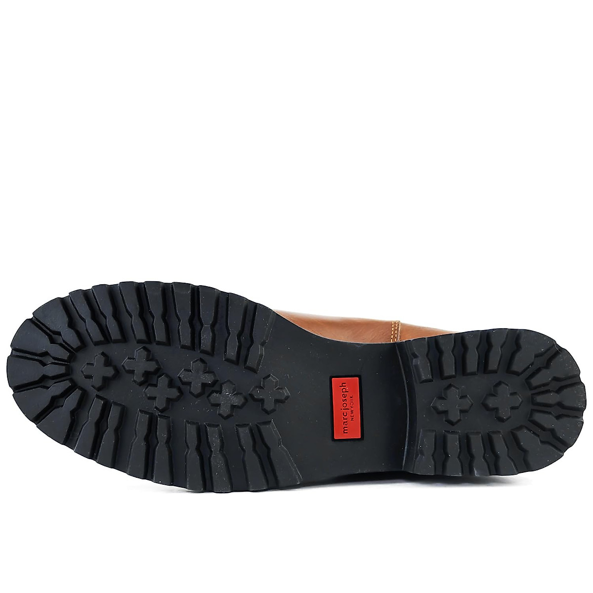 Marc Joseph New York Womens Casual Comfortable Genuine Leather Chelsea Ankle Boots Classic Fashion Captoe Slip On Ladies Fall Winter Boots Cognac Napa Soft 7.5