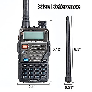 BaoFeng UV-5RE 8W Ham Radio,UHF VHF Radio Dual Band with 2800mAh Li-ion Battery Portable Walkie Talkies Amateur Portable Radio Transceiver with Includes Full Kit