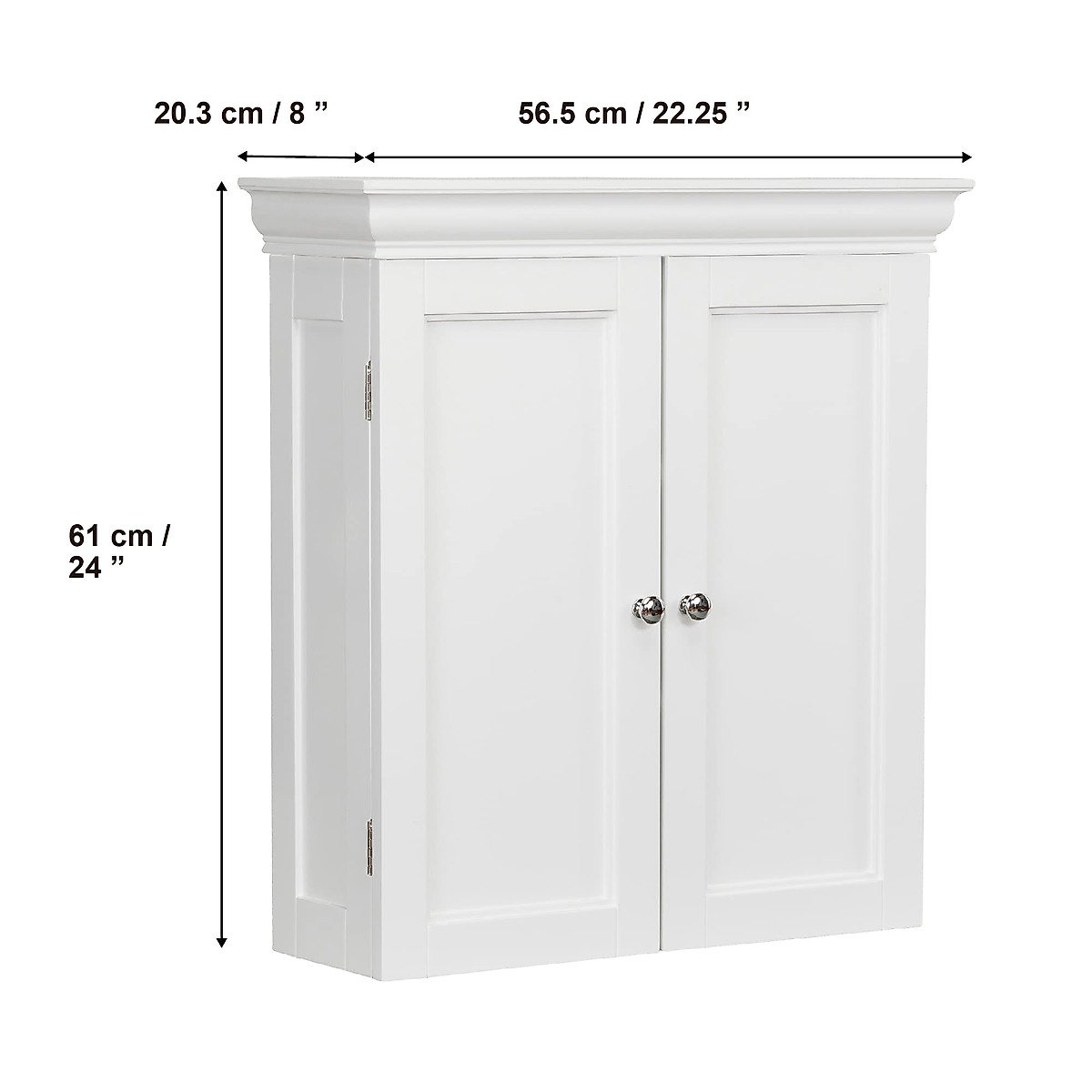 Teamson Home Stratford 22.25 in. x 24 in. Removable Wall Cabinet