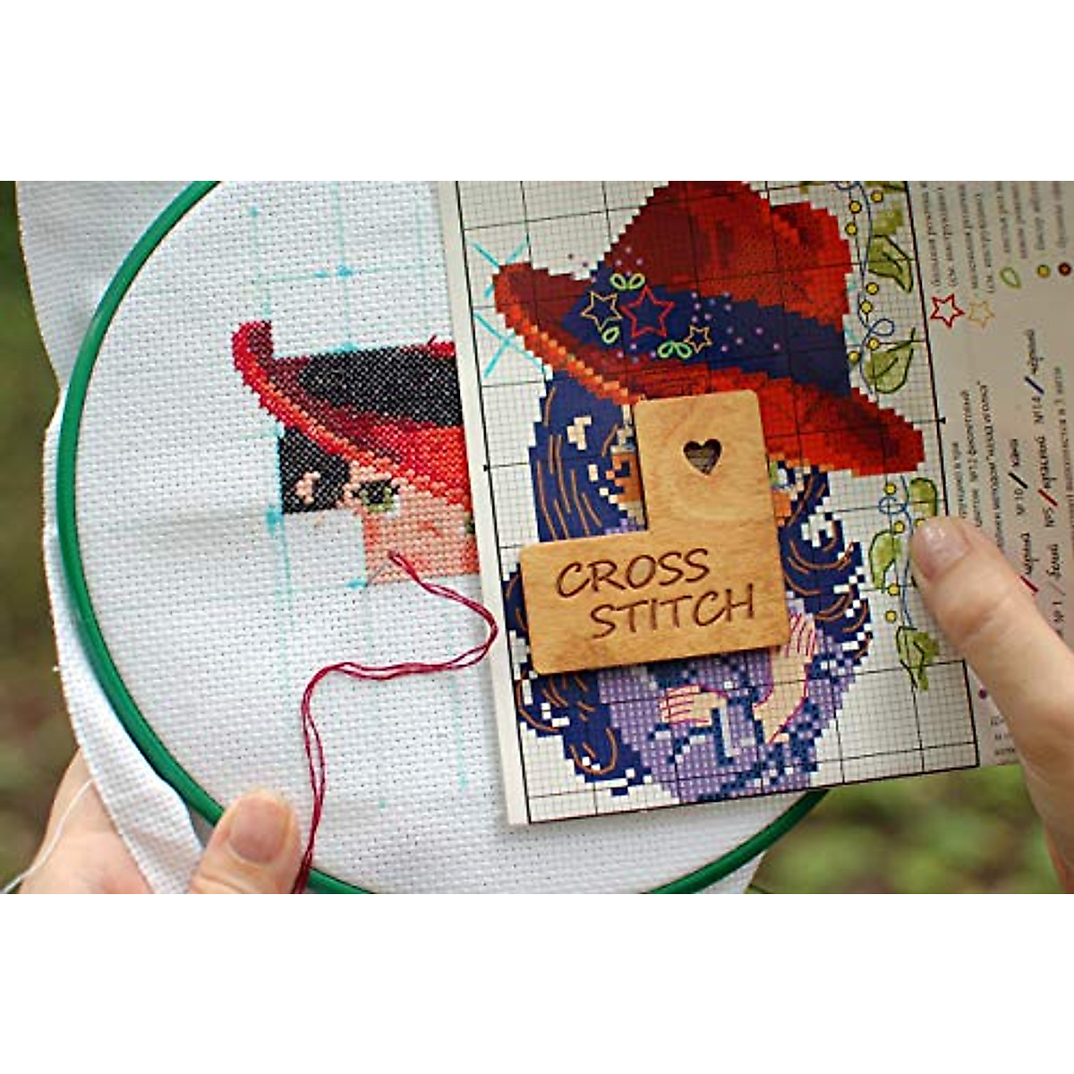 Needle minder for cross stitch Pattern Helper 2 in 1 Needle keeper magnetic cross stitch Marker Embroidery Pattern Keeper Embroidery Chart Holder needle minder for embroidery pattern holder magnetic