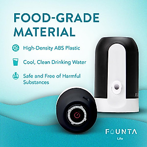 Founta Life Water Dispenser for 5 Gallon Bottle - Portable Automatic Electric Water Pump for 5 Gallon Jug - Great Gift Idea Rechargeable Water Jug Dispenser for Home, Office, Dorm and Outdoors