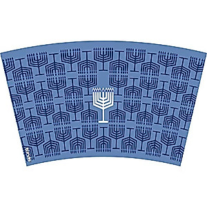 Tervis Chanukah Hanukkah Menorah Pattern Made in USA Double Walled Insulated Tumbler Travel Cup Keeps Drinks Cold & Hot, 16oz, Classic