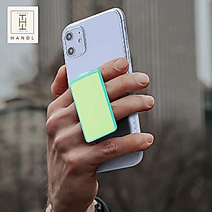 HANDL New York HANDLstick Green and Lavender Glow in The Dark Grip and Stand for Smartphone