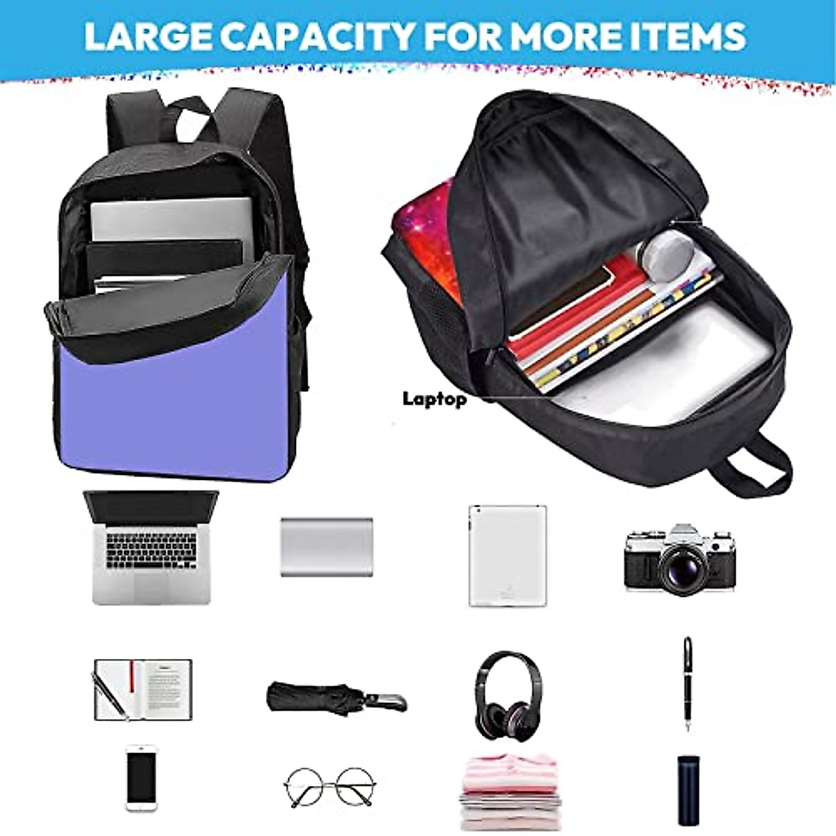 WRIGM Anime Backpacks for Kids, 3D Printed Casual Cartoon Bookbag with Pencil Case Large Capacity 17 Inch Laptop Bag 1