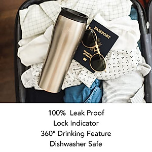 Mighty Mug | The Untippable Mug | Grips When Hit, Lifts for Sips | Insulated Stainless Steel Tumbler | Cupholder Friendly | Gifts for Women Men All | Leakproof | 6 Hour Hot / 24 Cold | 16oz | Oceanic