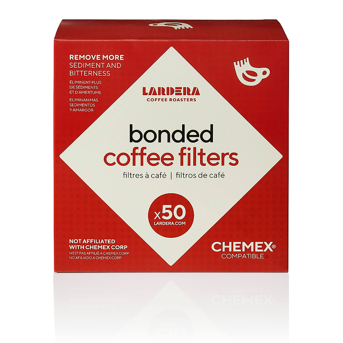 Chemex-Compatible Bonded Coffee Filters for Chemex Coffee Maker (100 filters)