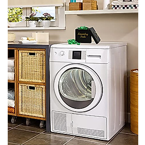 SHUNTU Pods Holder for Laundry Room - Pods Box with Lid for Laundry Room Metal Laundry Pods Holder for Laundry Room Décor and Organization(Black)