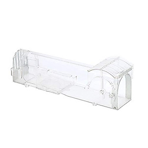 cigemay Rat Trap Cage, Automatic Wear-Resistant Humane Mouse Trap, Transparent Mouse Trap Cage, for Home Restaurant Hotel
