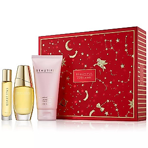 ESTEE LAUDER BEAUTIFUL FAVORITE TRIO 3PC SET - 1.0 OZ EAU DE PARFUM SPRAY + 2.5 OZ BODY LOTION + .16 OZ TRAVEL SPRAY