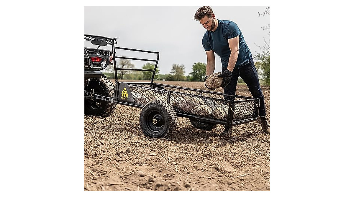 Gorilla Rugged ATV Trailer 1400lb Capacity with Removable Sides