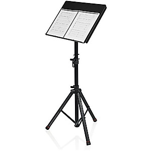 Gator Frameworks Heavy Duty Deluxe Adjustable Multi-Media Gear Stand Featuring 100x100 Vesa Mounting Brackets | Ideal for Laptops and more; Min/Max Height - 36"/48" (GFW-UTL-MEDIATRAY2)