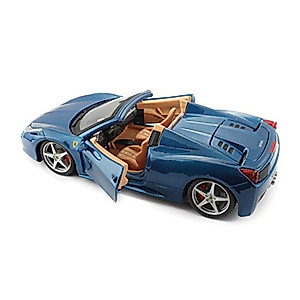 Bburago B18-26017 1:24 Scale Race and Play of The Ferrari 458 Spider Sports Car Die-Cast Model